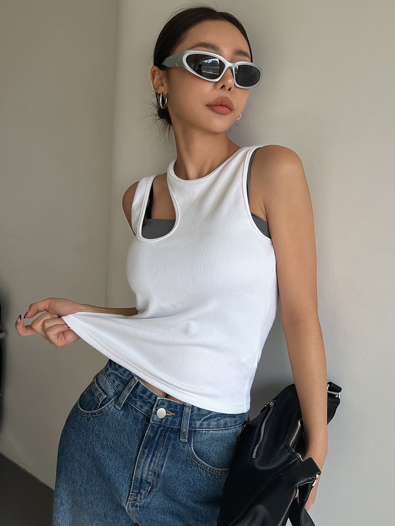 DAZY Cut Out Tank Top | SHEIN USA