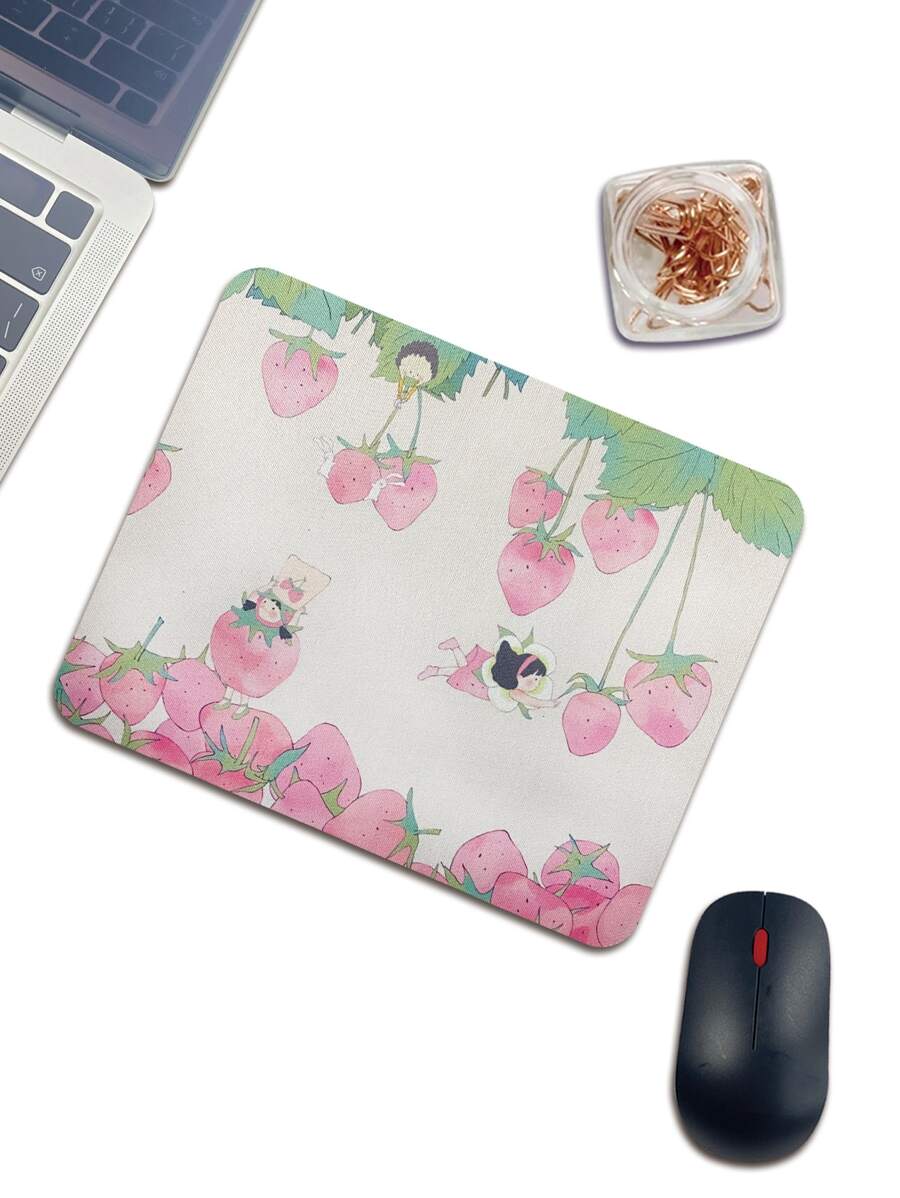 Strawberry Pattern Mouse Pad | SHEIN USA