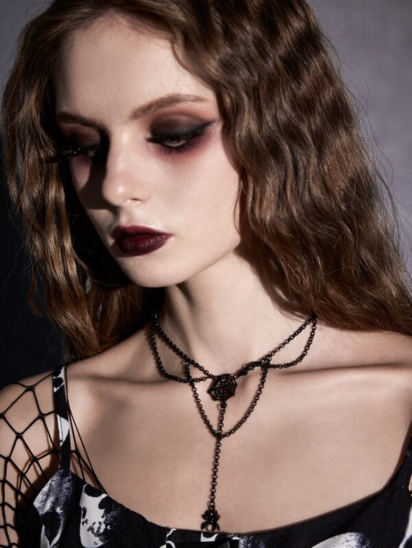 Goth Star Charm Layered Necklace | SHEIN USA