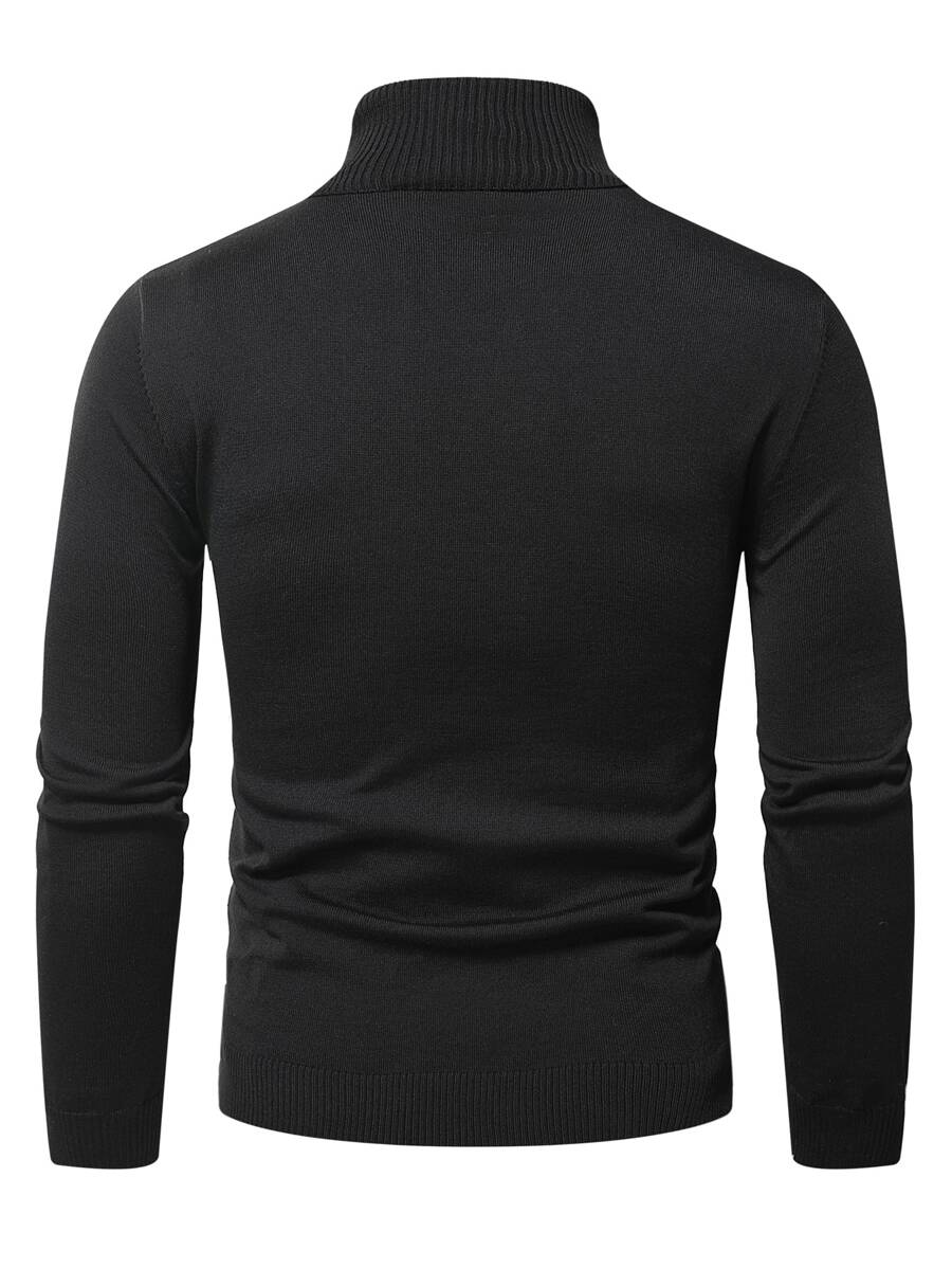 Manfinity Homme Men Turtle Neck Solid Jumper | SHEIN UK