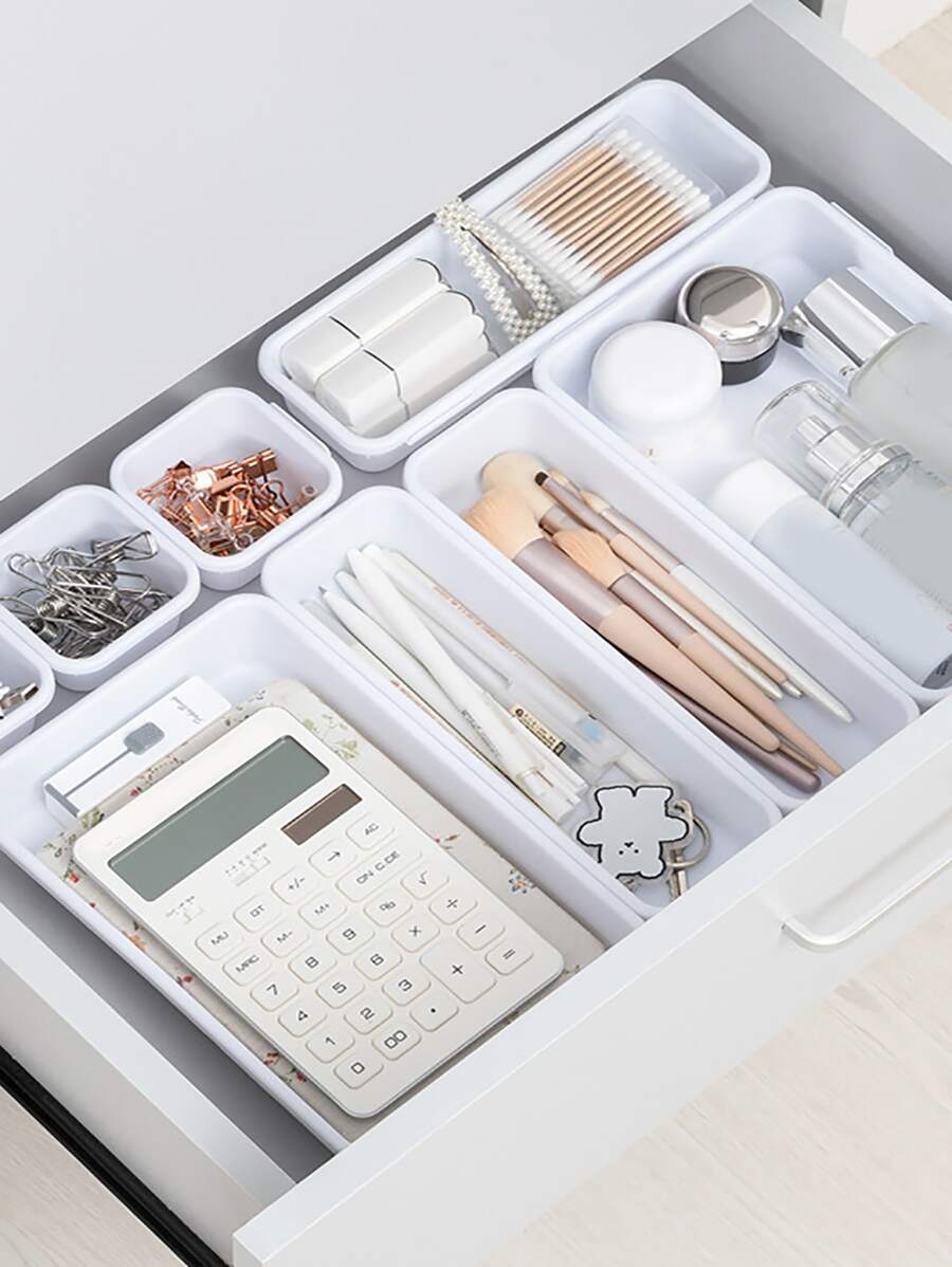 8 piezas/set Caja de almacenamiento de cajón multifuncional, caja de ...