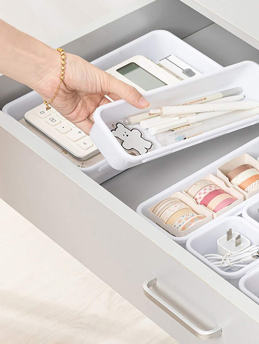 8 piezas/set Caja de almacenamiento de cajón multifuncional, caja de ...