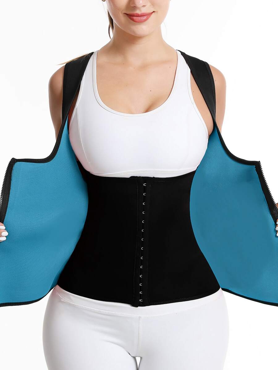 Synthetic Rubber Sports Vest Shapewear Waist Trainer Corset | SHEIN USA