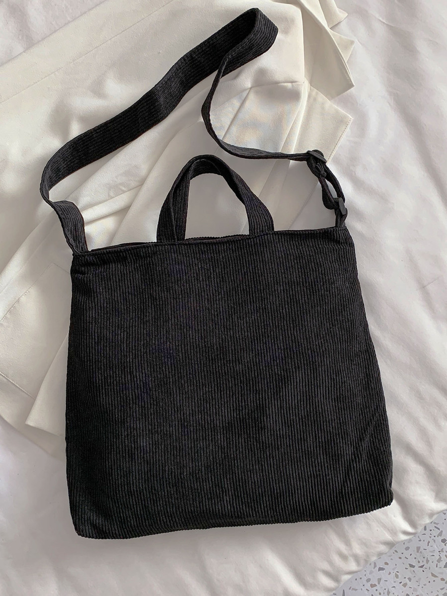 Letter Embroidered Shopper Bag | SHEIN USA