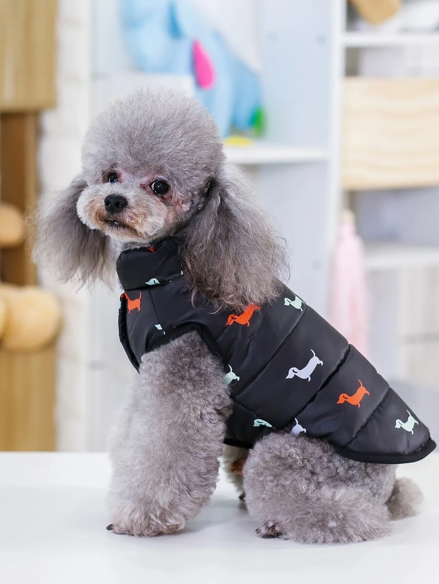 1pc Dog Print Pet Vest Coat | SHEIN USA