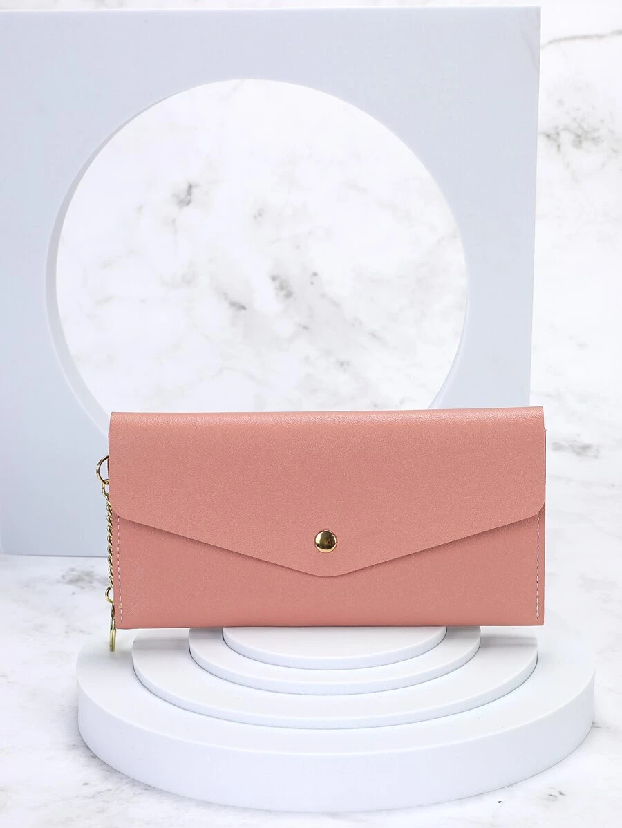Snap Button Long Wallet | SHEIN USA