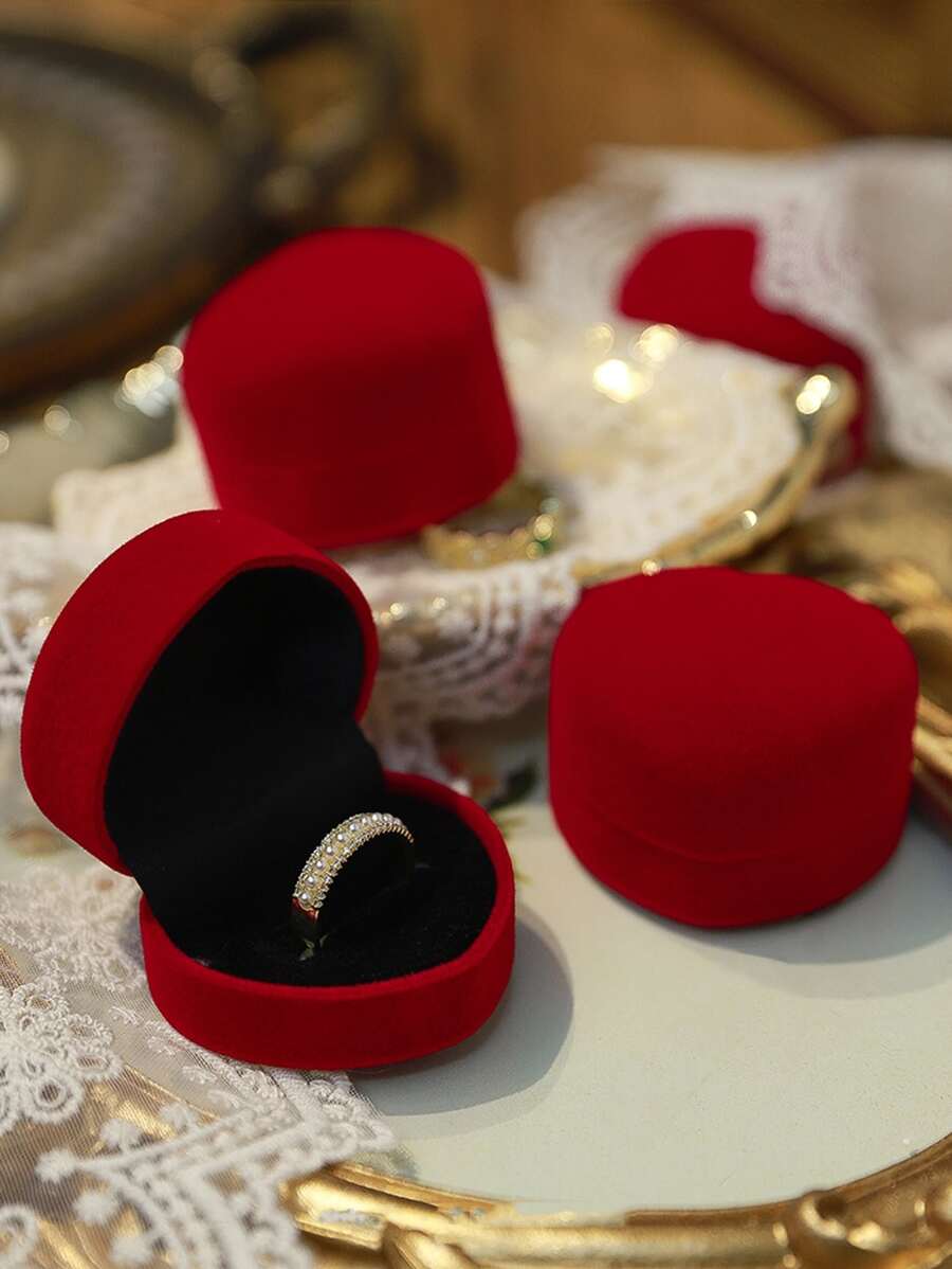 1pc Heart Design Ring Storage Box | SHEIN USA