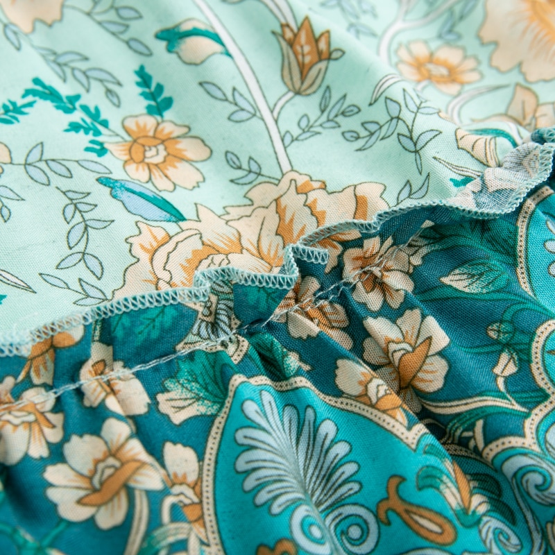 Simplee Frill Trim Floral Layered Skirt | SHEIN USA