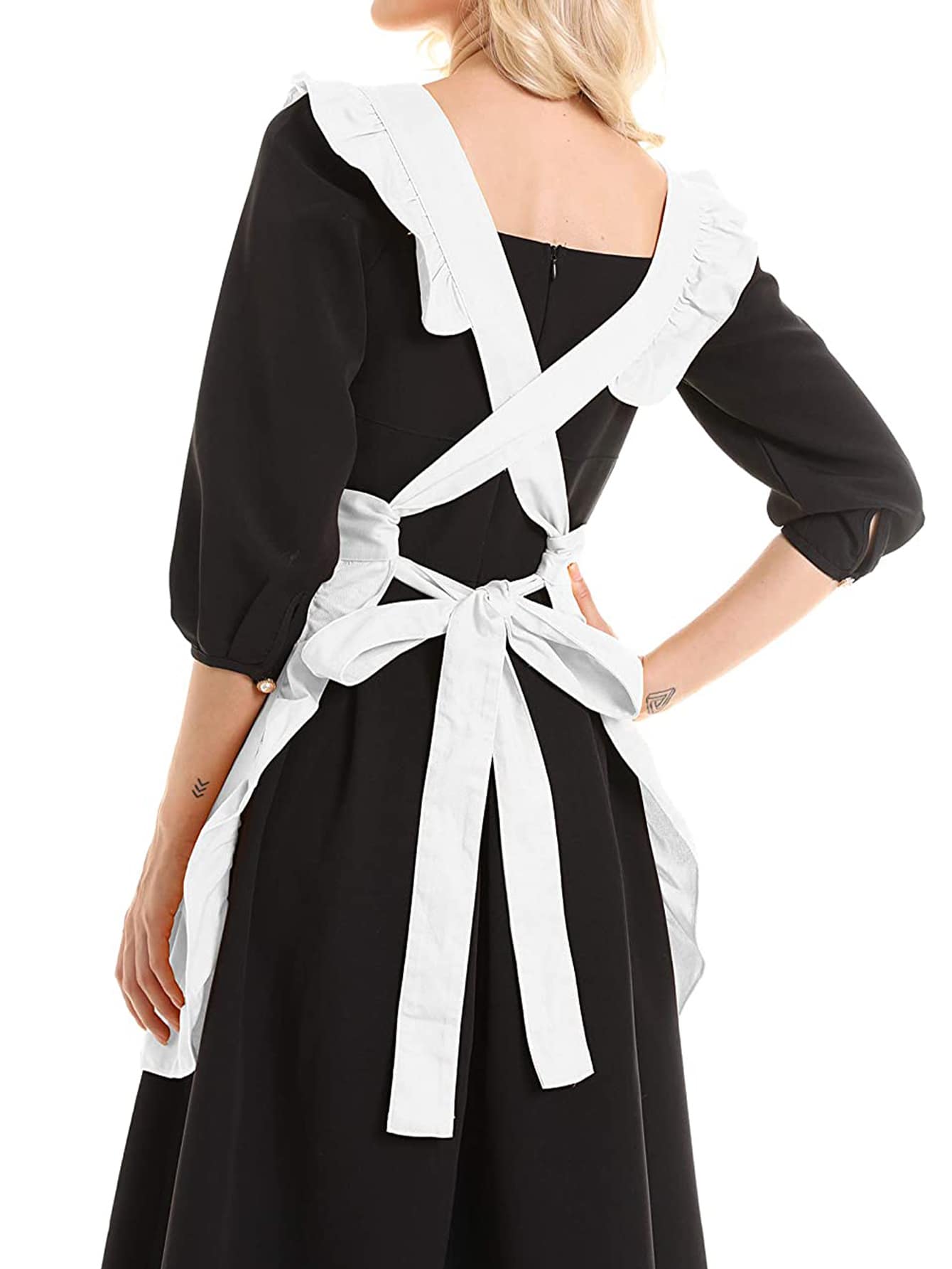 1pc Ruffle Trim Apron | SHEIN USA