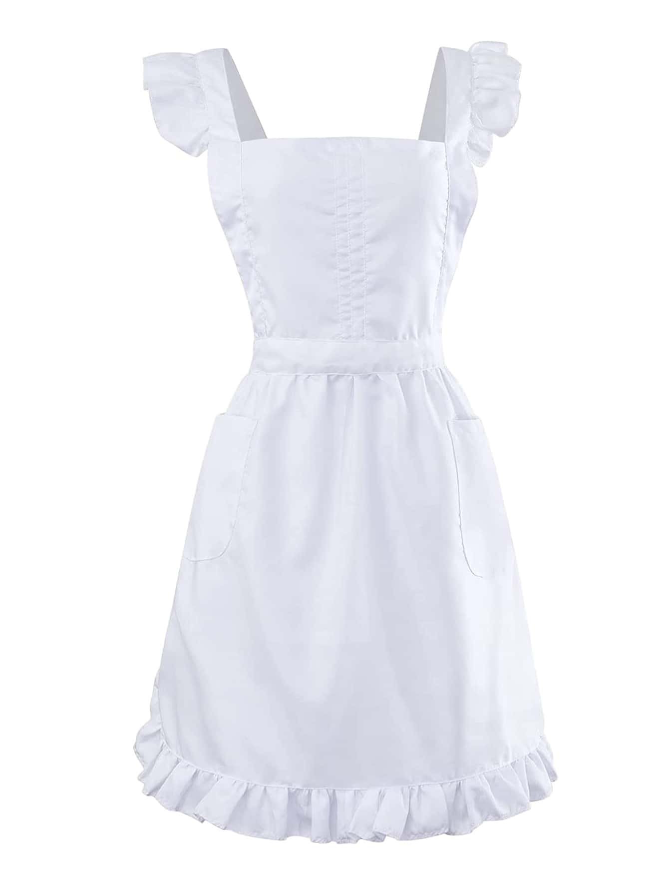 1pc Ruffle Trim Apron | SHEIN USA
