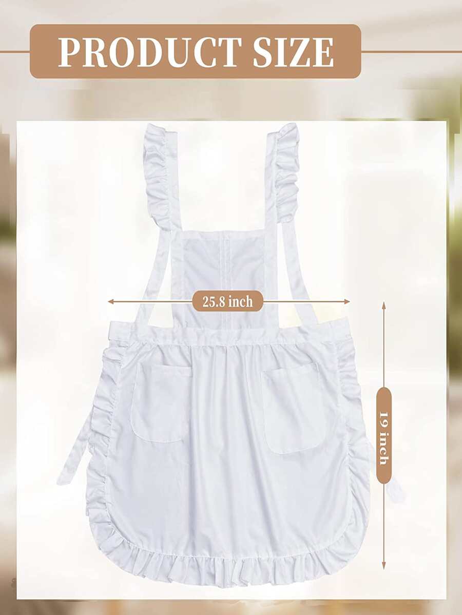 1pc Ruffle Trim Apron | SHEIN USA