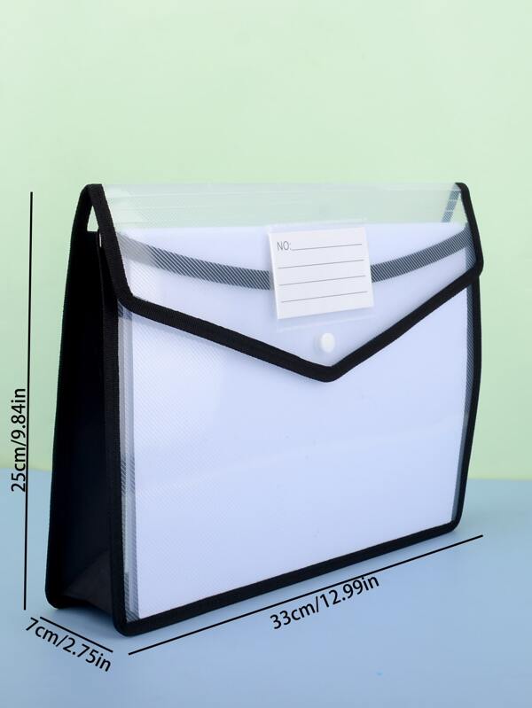 1pc A4 Clear File Pocket | SHEIN UK