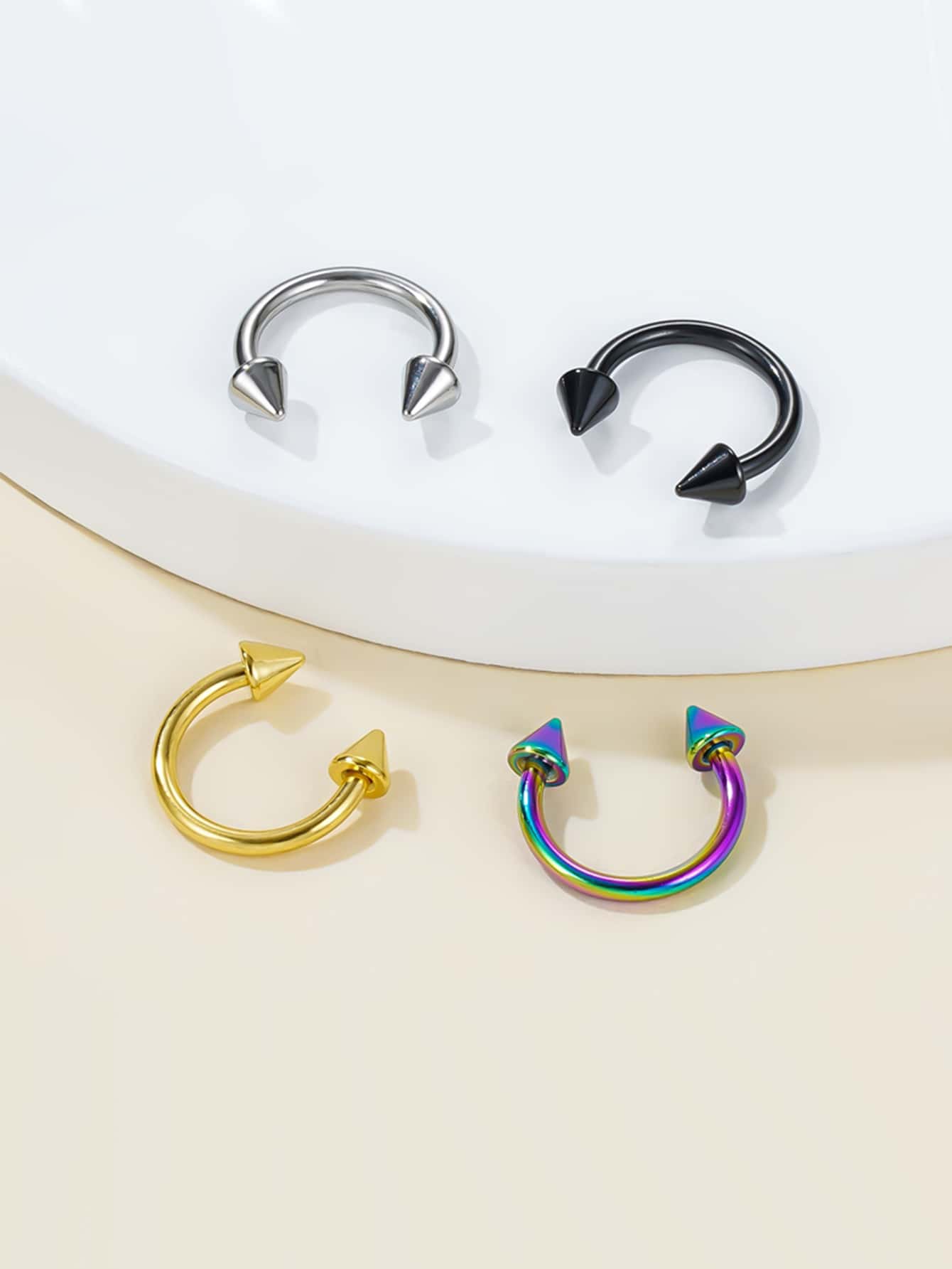 4pcs Cone Decor Nose Cuff | SHEIN USA