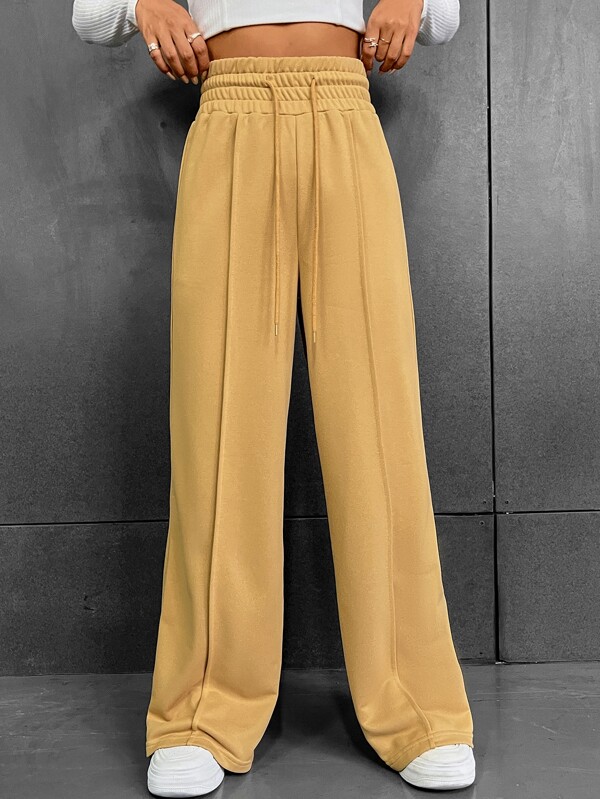 Shein Ezwear Solid Drawstring Waist Sweatpants Shein Usa