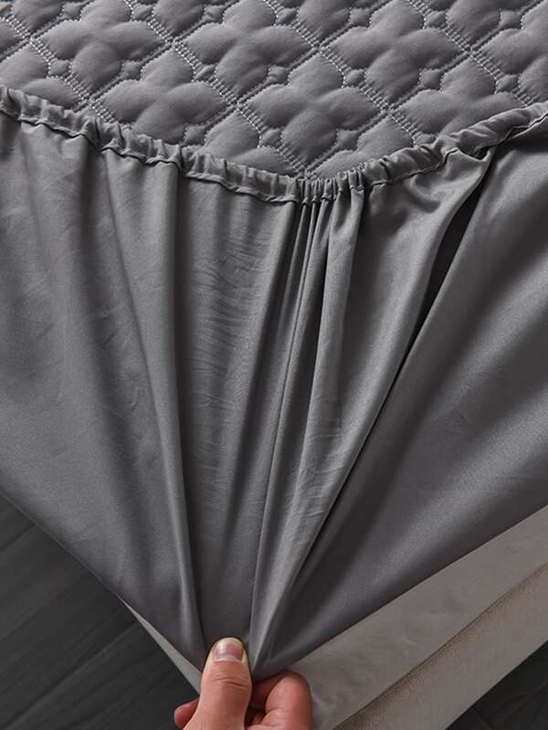Quilted Detail Fitted Sheet | SHEIN USA