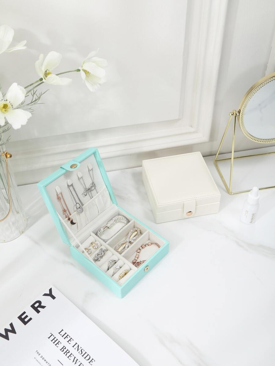1pc Multi-grid Portable Jewelry Storage Box | SHEIN USA