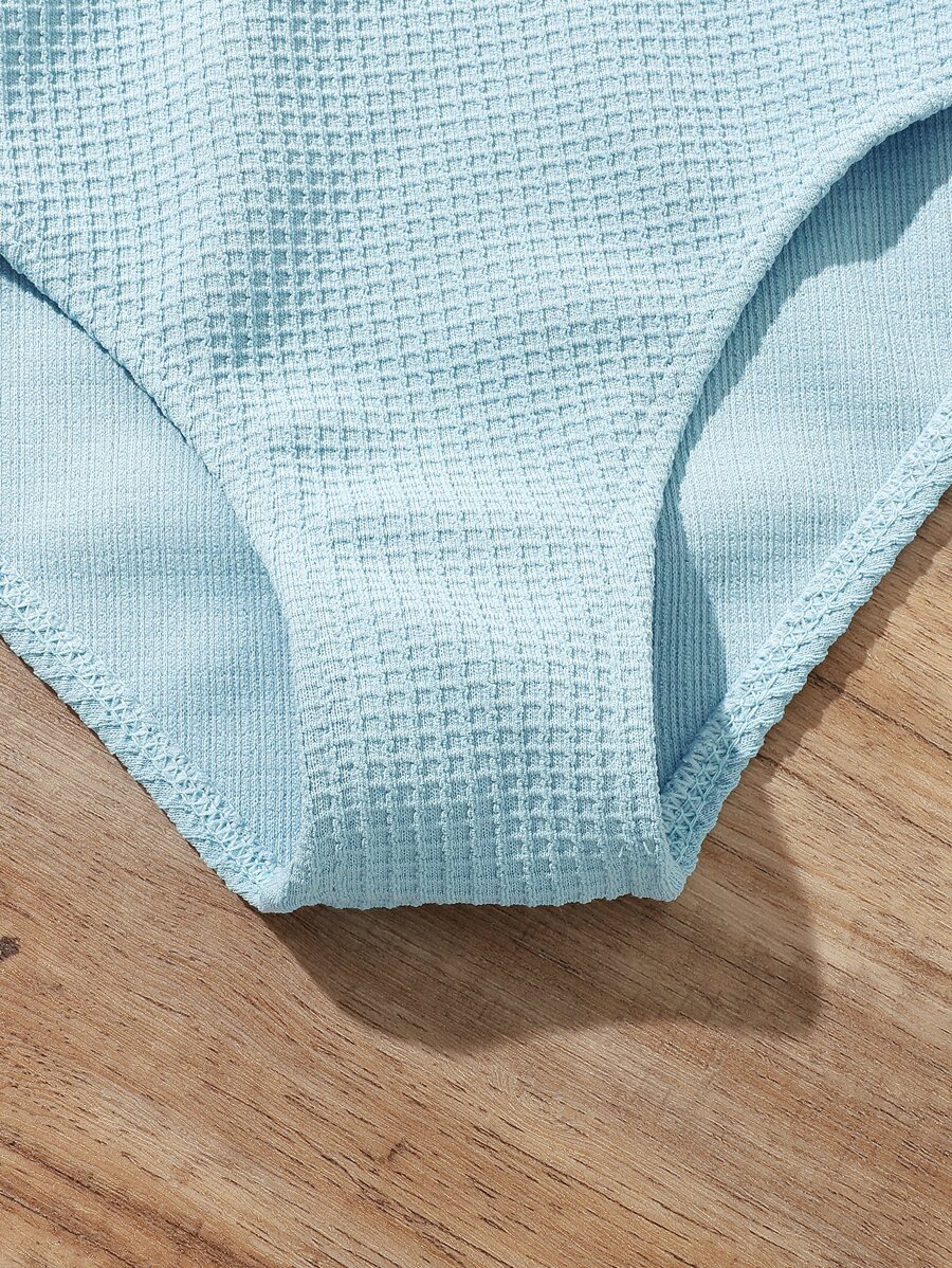 Tween Girl Color Block Ruffle Hem Tankini Summer Beach | SHEIN USA