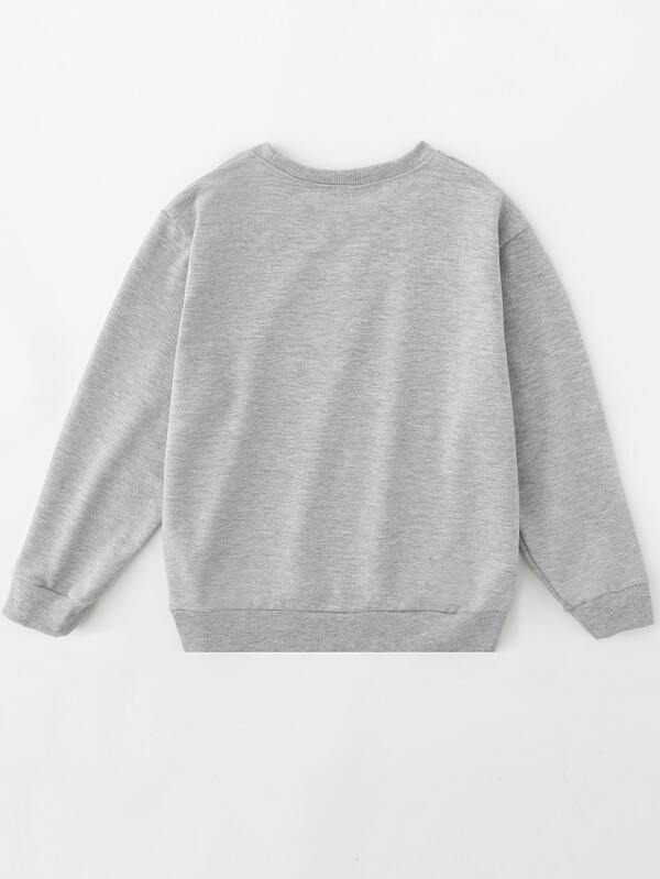Shein Essnce Letter And Leopard Graphic Sweatshirt Shein Uk