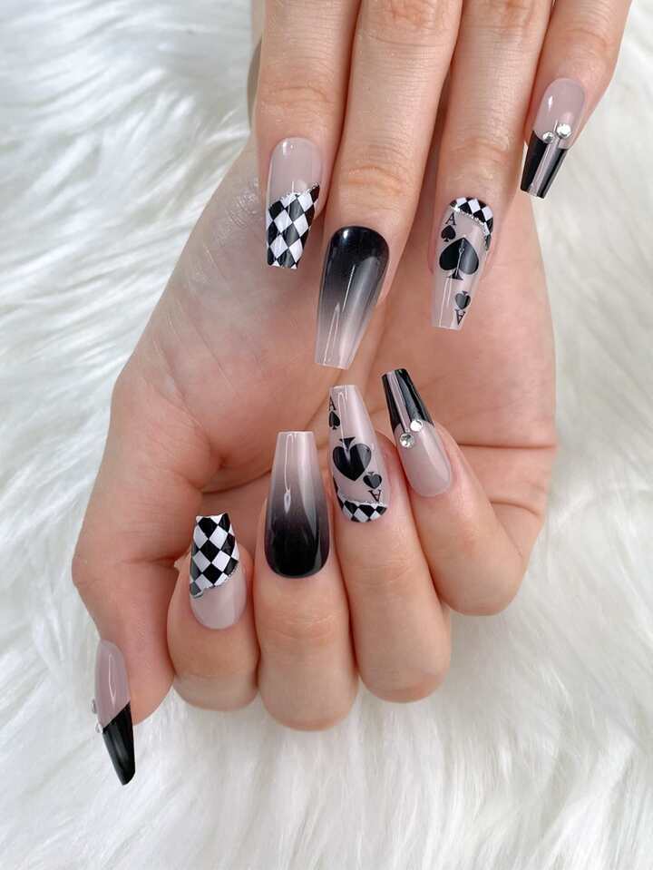 Playing Card Nail Art