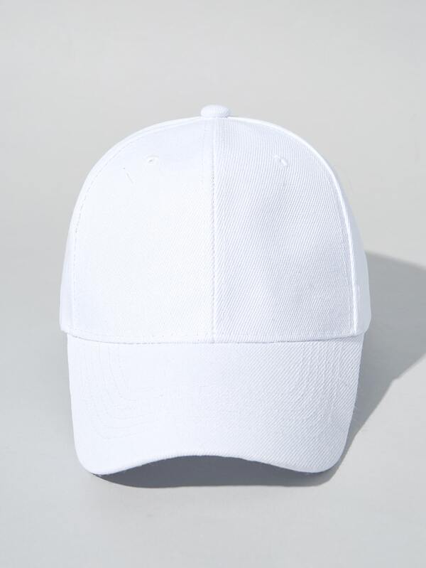 White Solid Baseball Cap | SHEIN USA