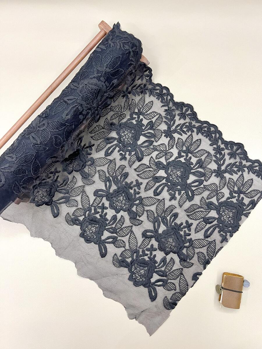 Floral Embroidered Scallop Trim DIY Webbing Lace | SHEIN USA