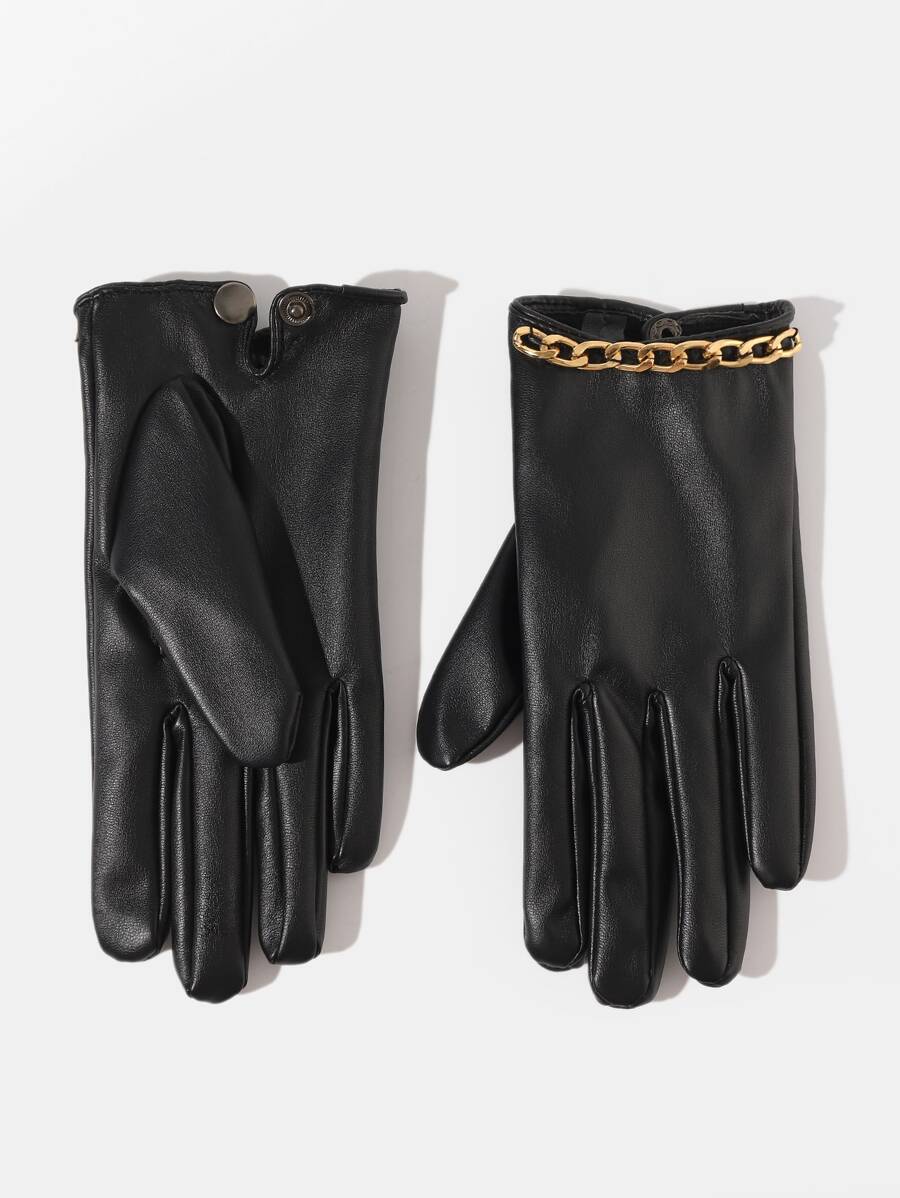 Chain Decor Gloves | SHEIN USA