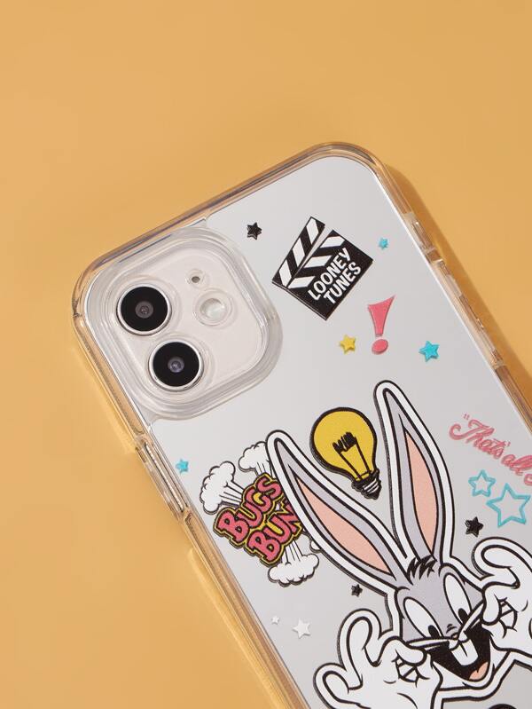 LOONEY TUNES X SHEIN Cartoon Bunny Mirror Phone Case | SHEIN UK