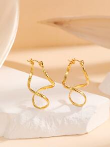Infinity Symbol Design Hoop Earrings | SHEIN USA