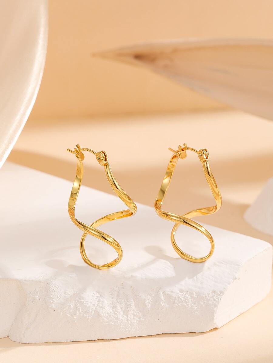 Infinity Symbol Design Hoop Earrings | SHEIN USA