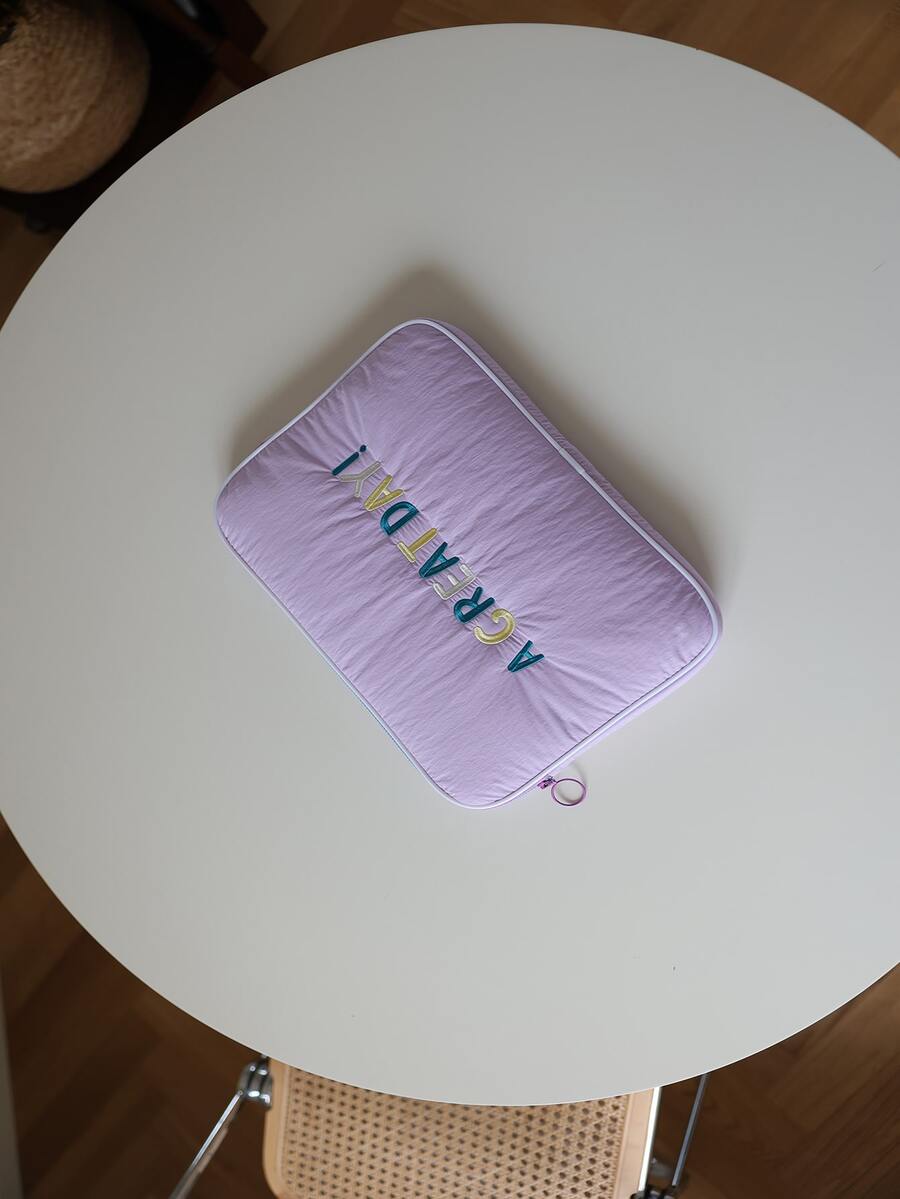 15 Inch Letter Embroidered Laptop Bag | SHEIN USA