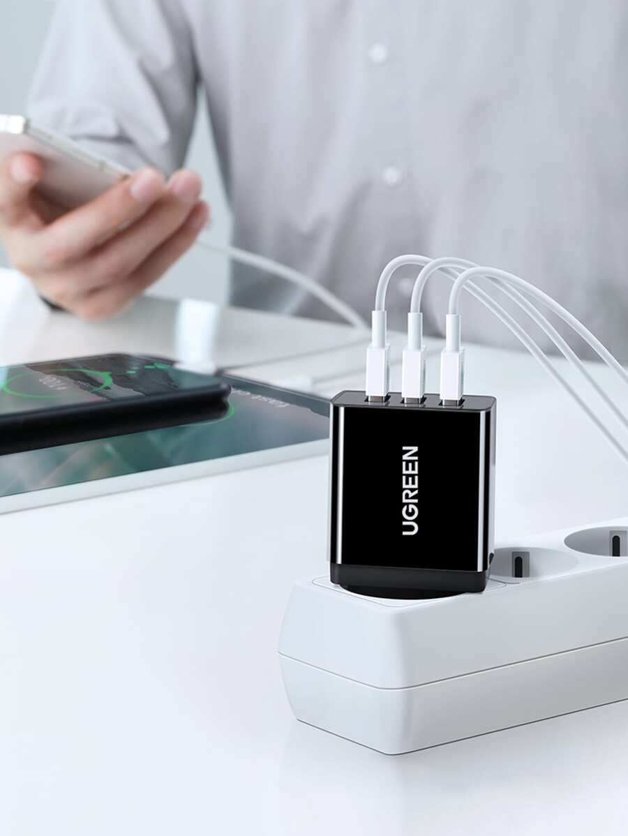 3 Ports Charger USB Handphone HP Fast Charger Compatible With Xiaomi ...