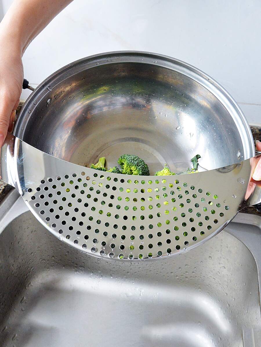 Stainless Steel Large Half Moon Shaped Water Filter For Noodles And ...