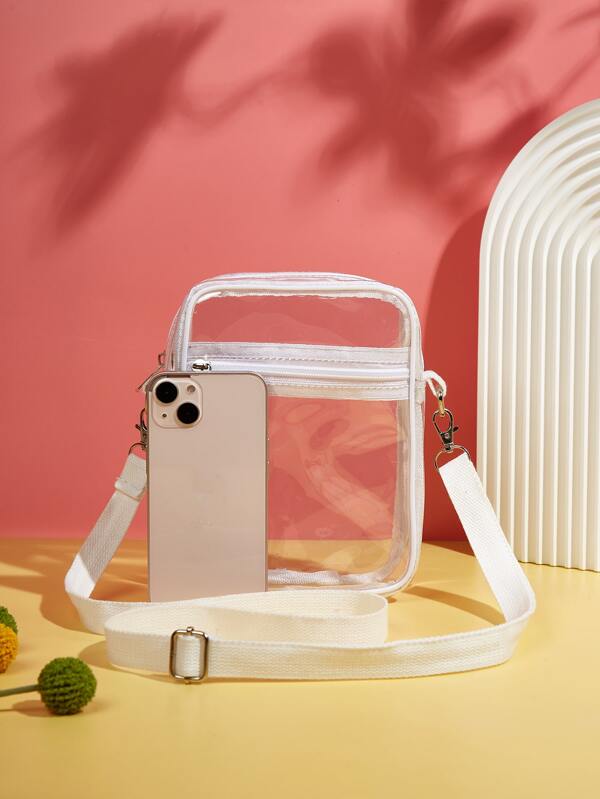 Women'S Mini Clear Beach Crossbody Phone Bag Stadium Bag, Stadium ...