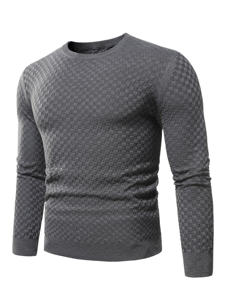 Manfinity Homme Men Solid Textured Sweater | SHEIN USA