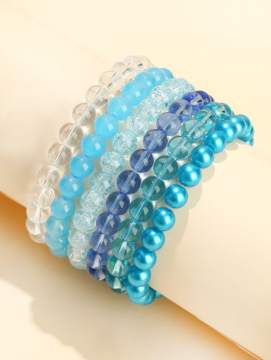 6pcs Minimalist Beaded Bracelet | SHEIN USA