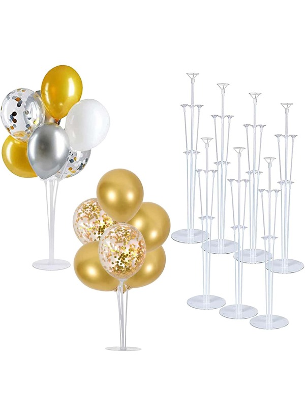 23pcs Plastic Balloon Stand Set, Transparent Table Desktop Balloon ...