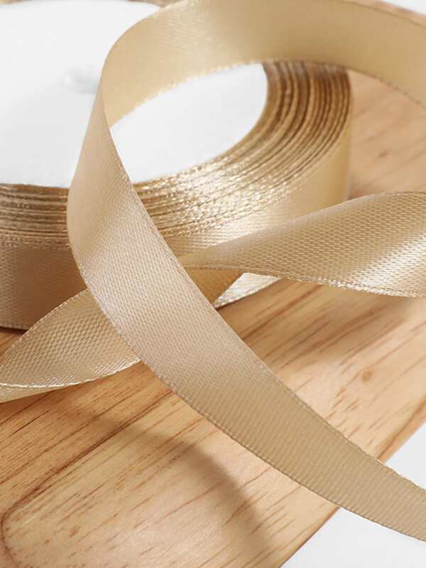 1roll Plain Gift Wrapping Ribbon, Simple Plain Color Polyester Gift ...