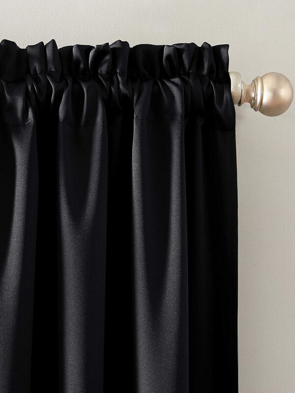 Plain Single Panel Blackout Curtain, Simple Plain Color Single Panel ...