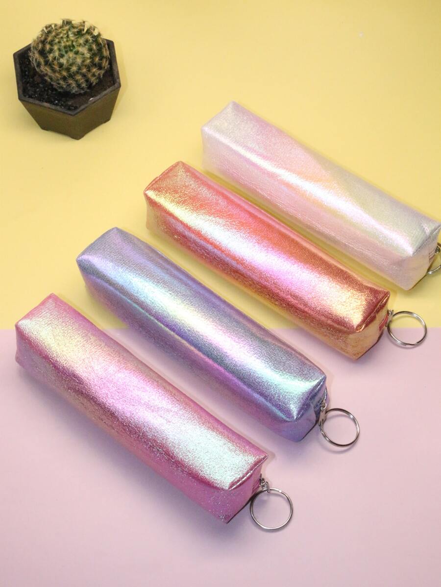1pc Holographic Random Color Pencil Case | SHEIN USA