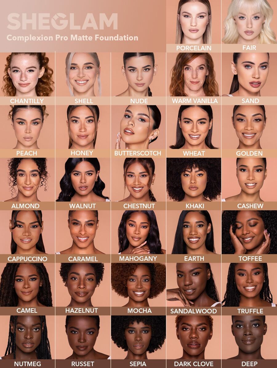 SHEGLAM Complexion Pro Long Lasting Breathable Matte Foundation-Peach ...