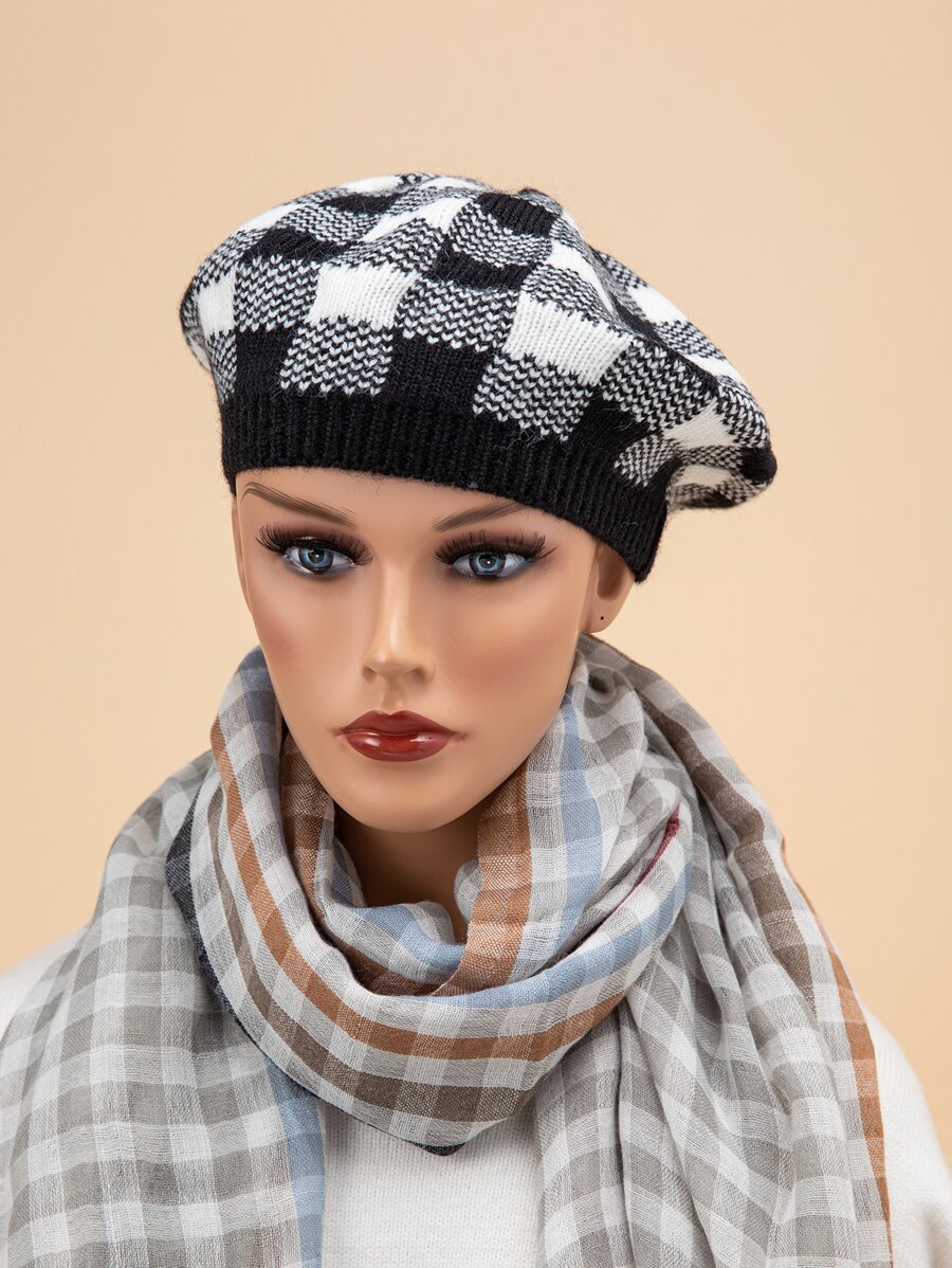 Boinas Padrão xadrez | SHEIN Brasil