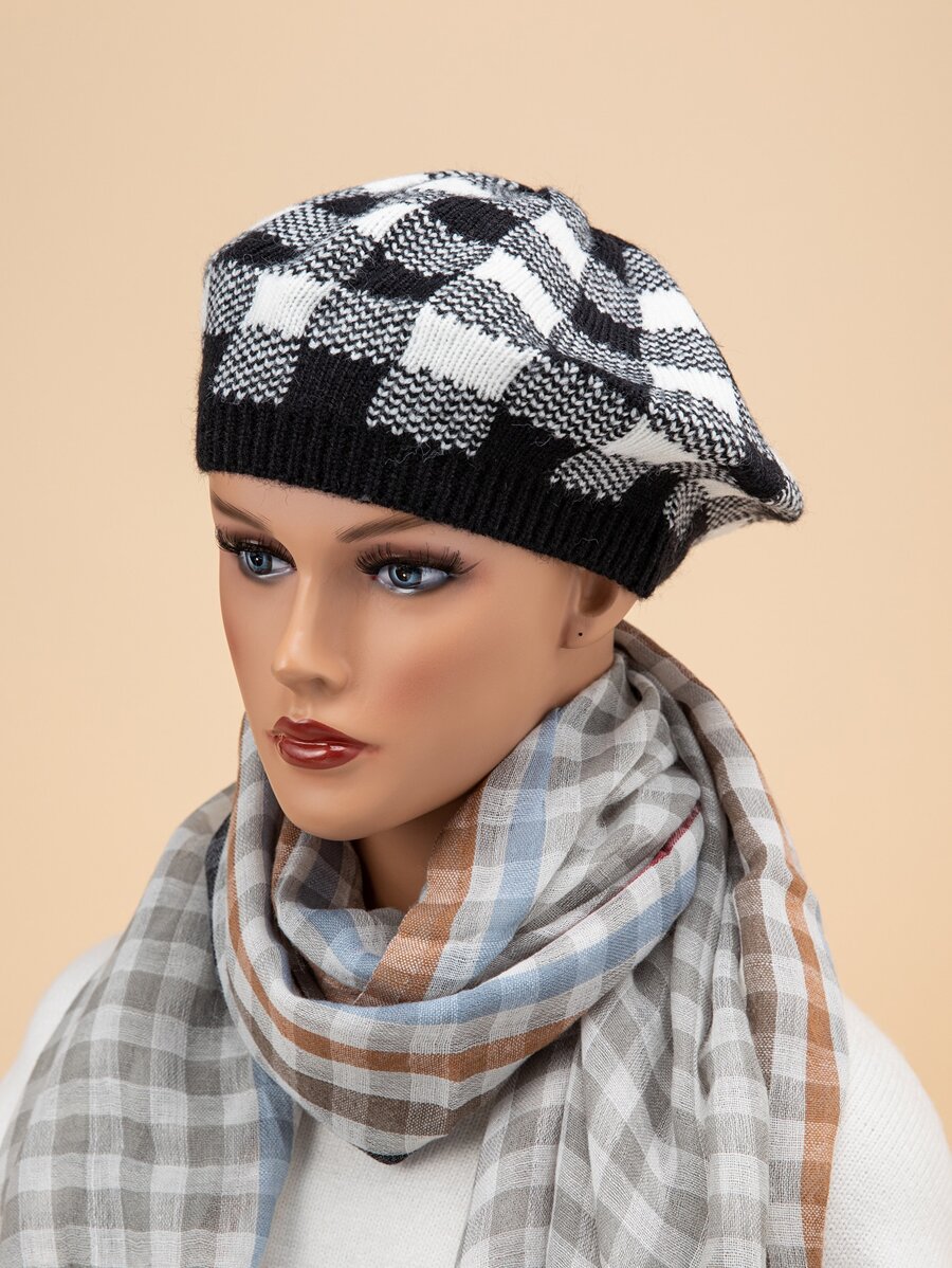 Boinas Padrão xadrez | SHEIN Brasil