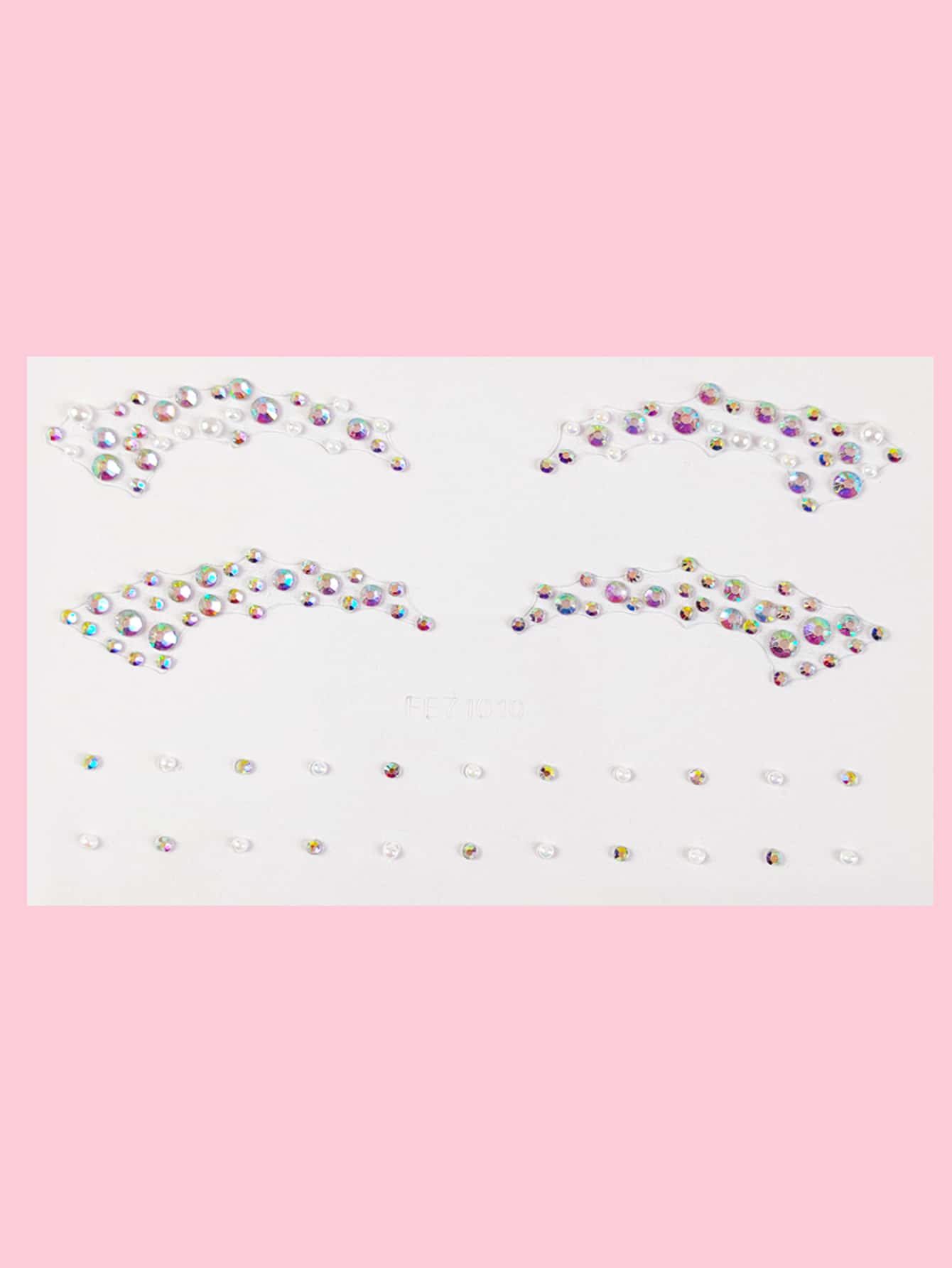 1Pc 3D Face Stickers Diamond Tattoo Stickers Party Face Decoration ...