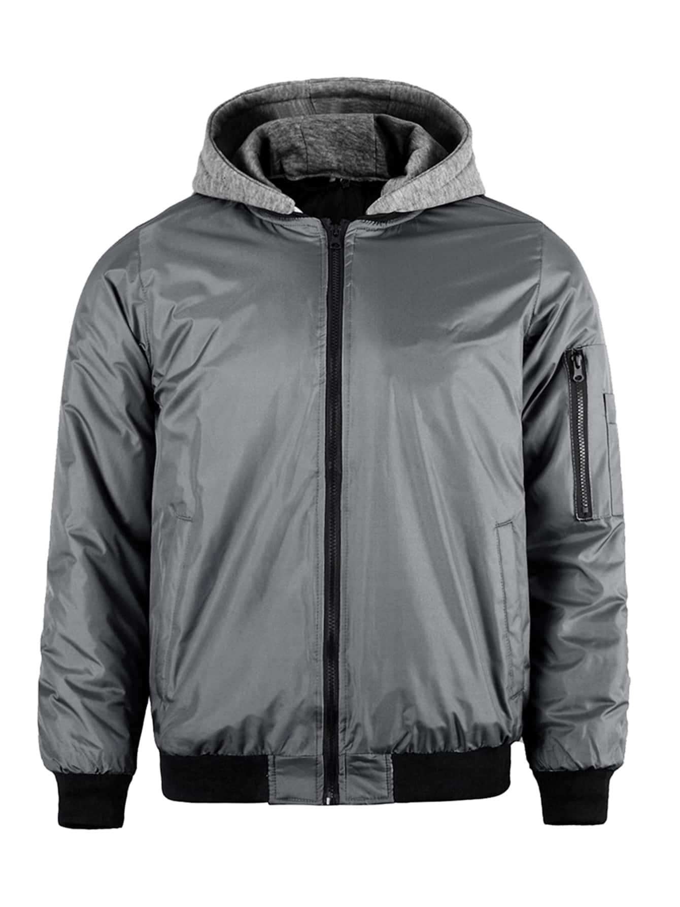 Men Zip Up Hooded Jacket | SHEIN USA
