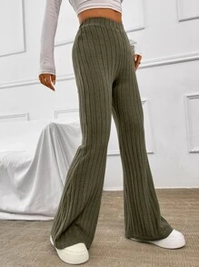 SHEIN EZwear Schwarze Frühlings-Y2K-Hose mit elastischem Bund ...