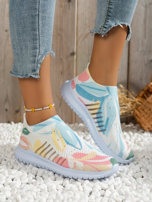 EMERY ROSE Color Block Slip On Running Shoes | SHEIN USA