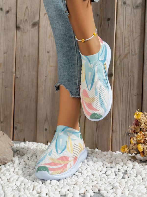 EMERY ROSE Color Block Slip On Running Shoes | SHEIN USA