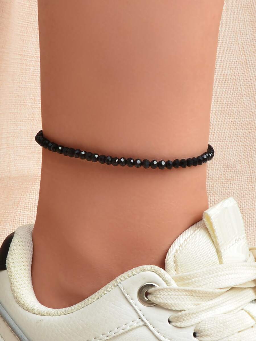 Minimalist Beaded Anklet | SHEIN USA