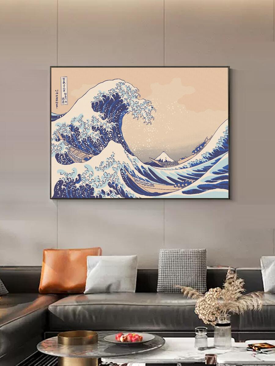 Wave Pattern Unframed Painting | SHEIN USA