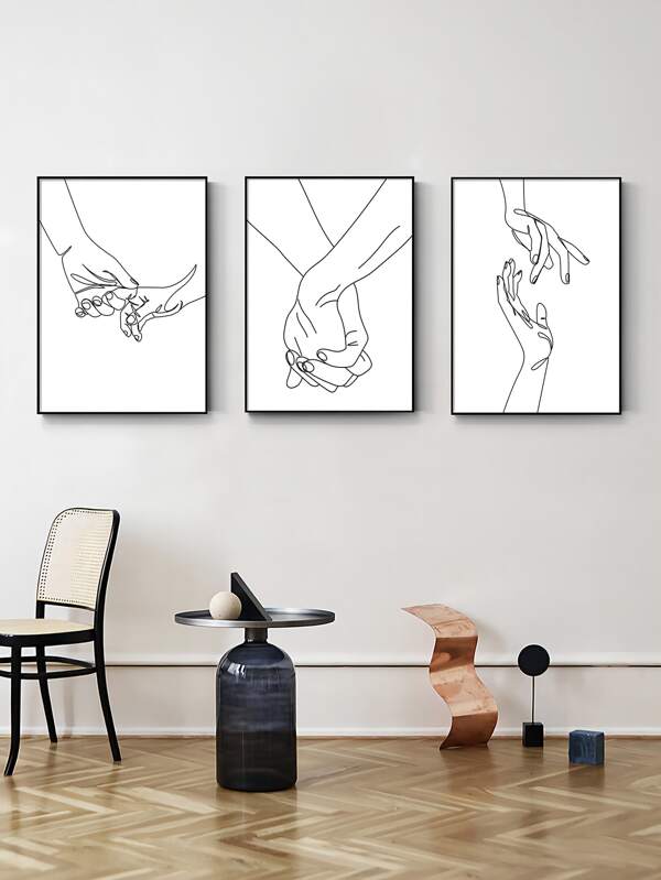 1set Figure Graphic Unframed Painting | SHEIN USA